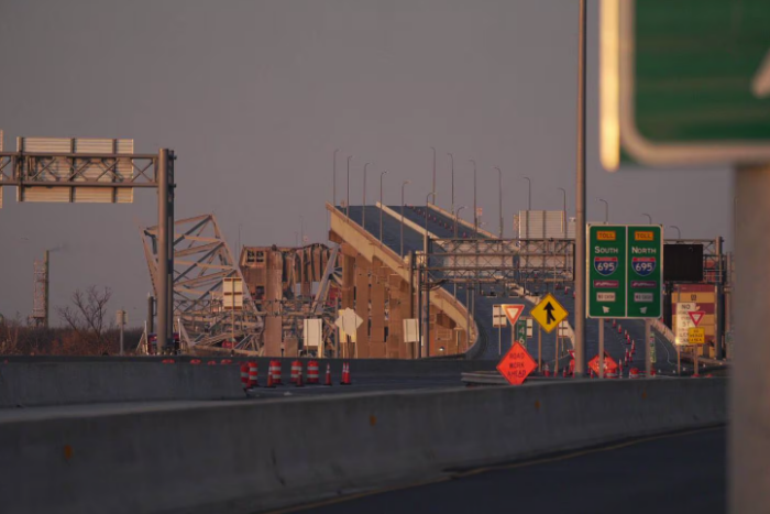 Key Bridge collapses after being struck by ship; search underway for ...